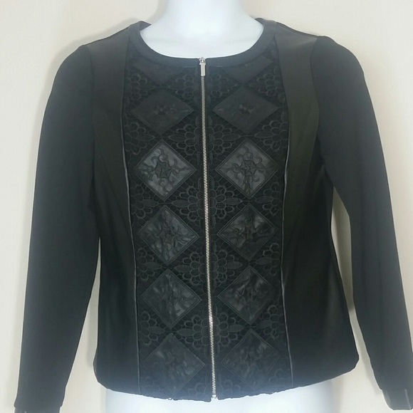Rafaella | Jackets & Coats | Rafella Jacket Blazer Zip Vegan Leather ...